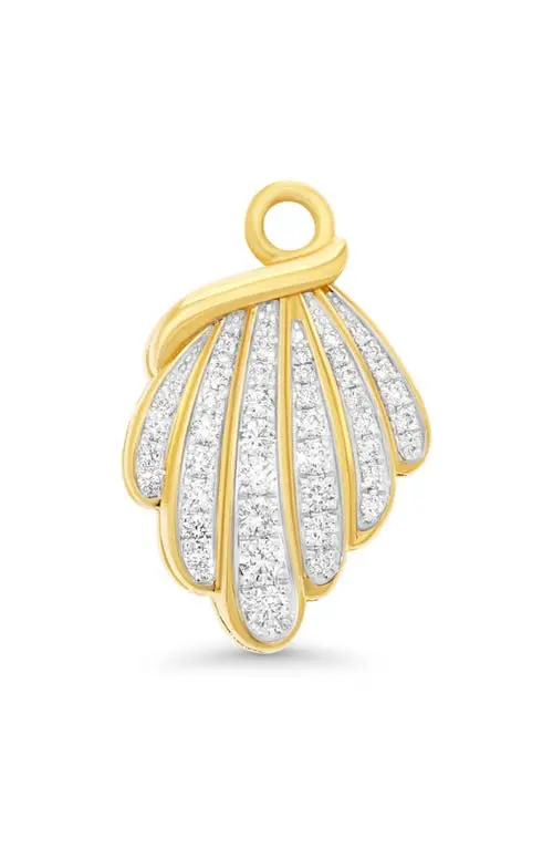 Sara Weinstock Papua Diamond Sea Shell Charm - Yellow Gold