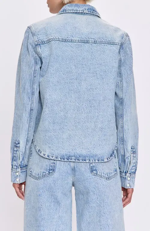 PISTOLA Thea Shrunken Denim Shacket