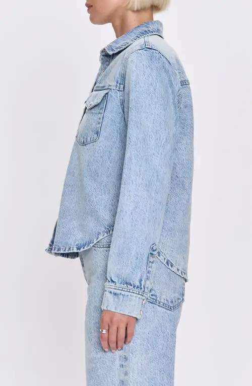 PISTOLA Thea Shrunken Denim Shacket