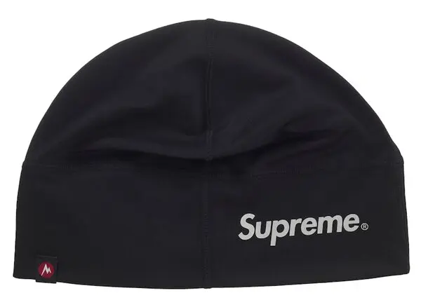 Supreme Marmot Base Layer Beanie - Black