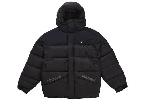 Supreme Marmot 800fill Down Parka Jacket - Black