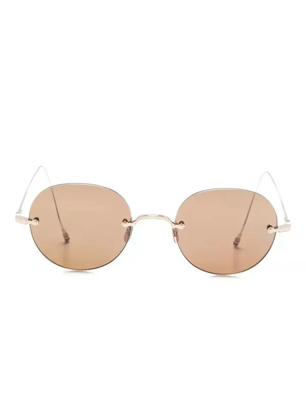 Thom Browne 938a Round-frame Sunglasses - Gold