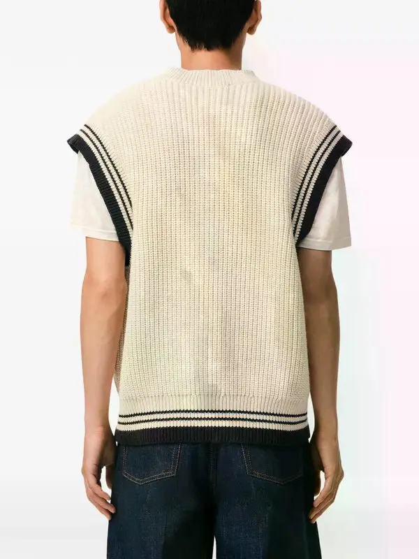 AMI Paris De Coeur V-neck Knitted Vest