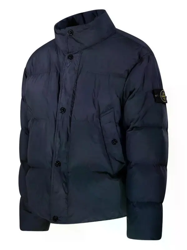 Stone Island Button Padded Jacket - Blue