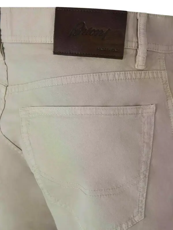 Brioni Logo Patch Straight-leg Jeans