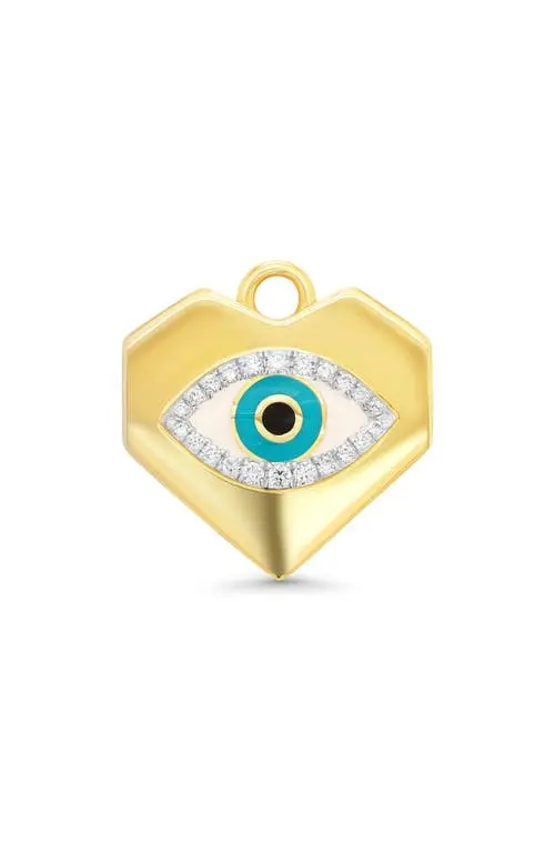 Sara Weinstock Diamond Evil Eye Charm - Yellow Gold
