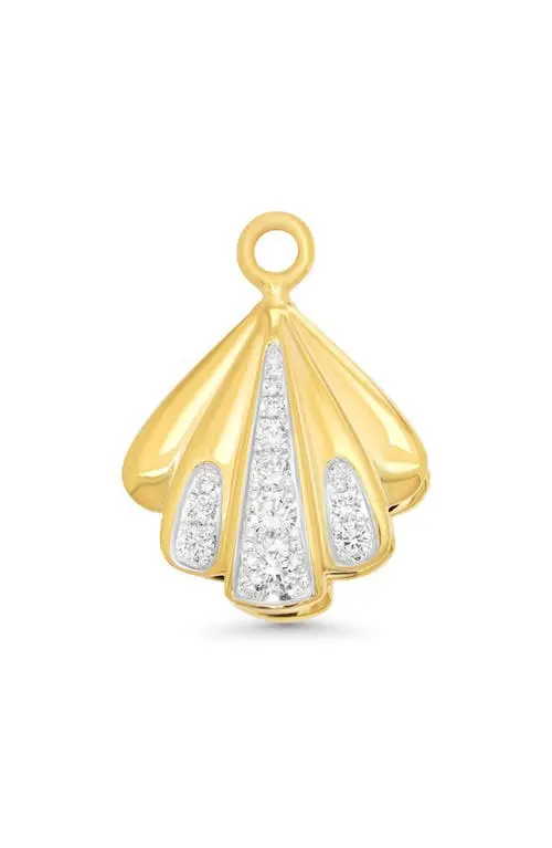 Sara Weinstock Papua Diamond Sea Shell Charm - Yellow Gold