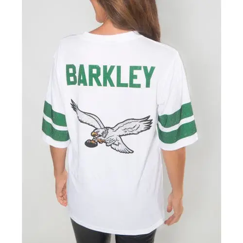 CUCE Philadelphia Eagles Saquon Barkley Crystal V-neck Tunic