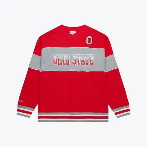 Mitchell & Ness Ohio State Buckeyes Fleece Sweatshirt - Scarlet
