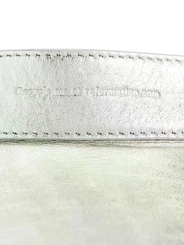 REFORMATION Rosetta Shoulder Bag - Silver