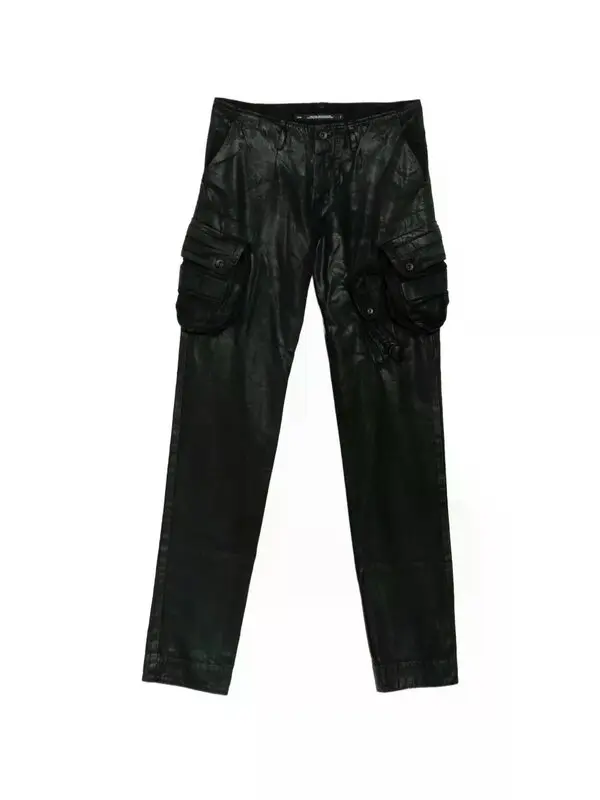 JULIUS Coated Straight-leg Trousers