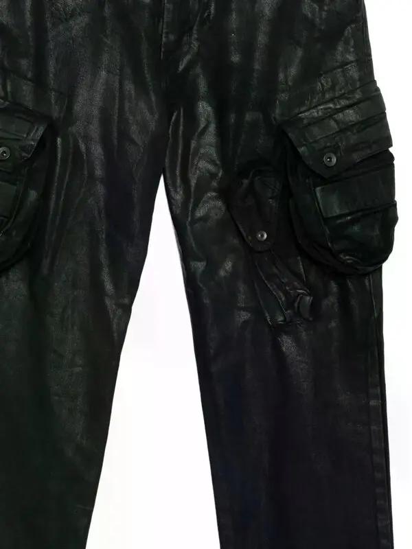 JULIUS Coated Straight-leg Trousers