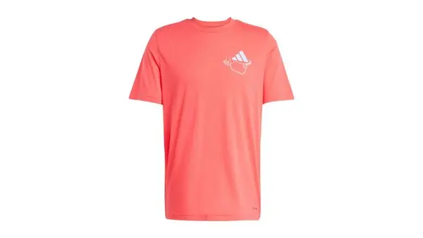 Adidas Pickleball Served Graphic Tee Shirt - Semi Lucid Red