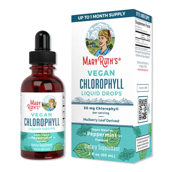 MARYRUTH'S Vegan Chlorophyll Liquid Drops Peppermint - One-color