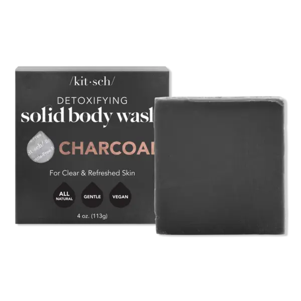 KITSCH Detoxifying Charcoal Body Wash Bar Sage & Mint - One-color