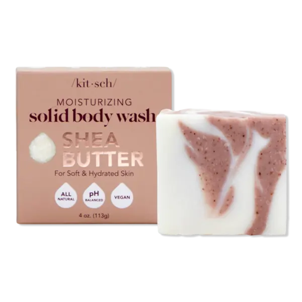 KITSCH Moisturizing Shea Butter Solid Body Wash Almond & Shea - One-color