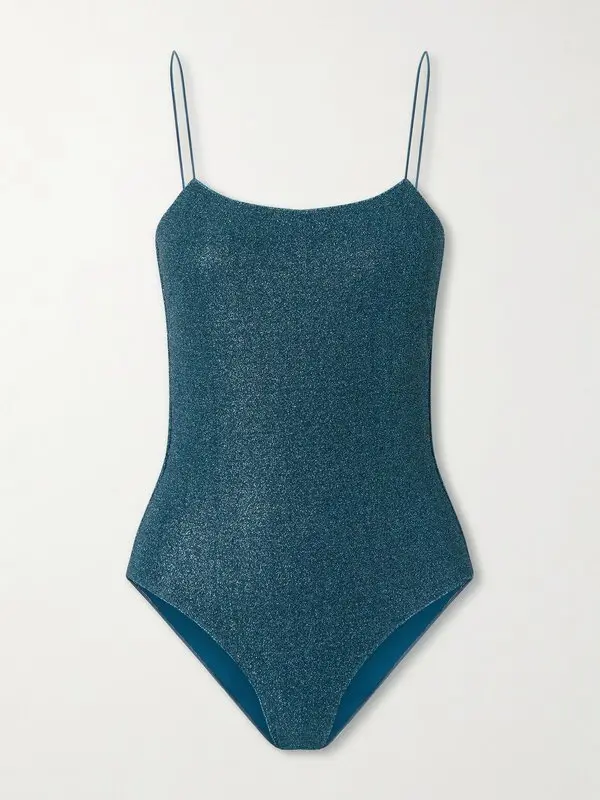 Oseree Lumière Metallic Swimsuit - Blue