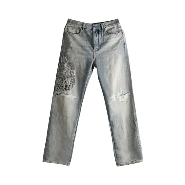 Amiri Crystal Hotel Jean - Blue