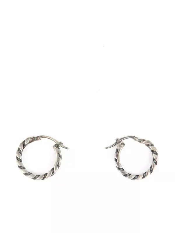 MAISON MARGIELA Chain-link Hoop Earrings - Silver