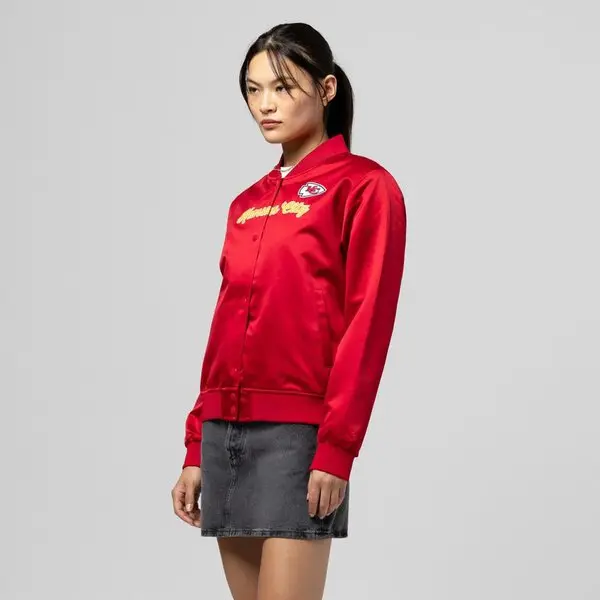 Mitchell & Ness Kansas City Chiefs Full-snap Satin Jacket