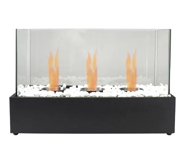 NORTHLIGHT Bio Ethanol Ventless Triple Fireplac E W/ Guard - One-color