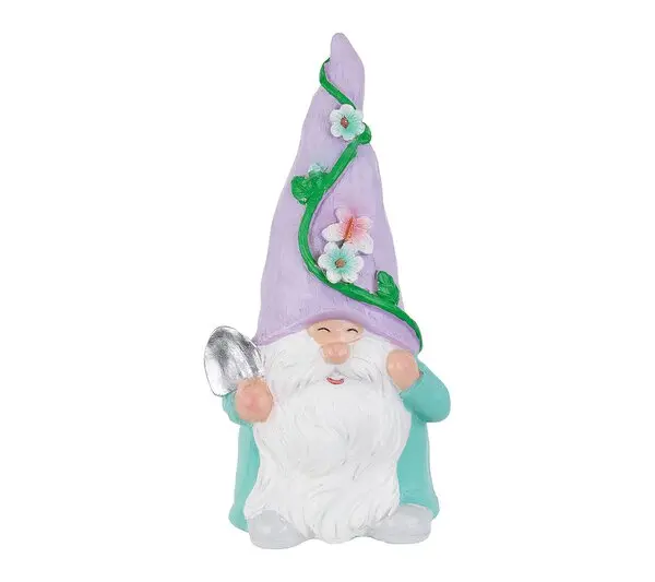 NORTHLIGHT 8' Happy Gardening Gnome With Shovel Garden Statue - One-color