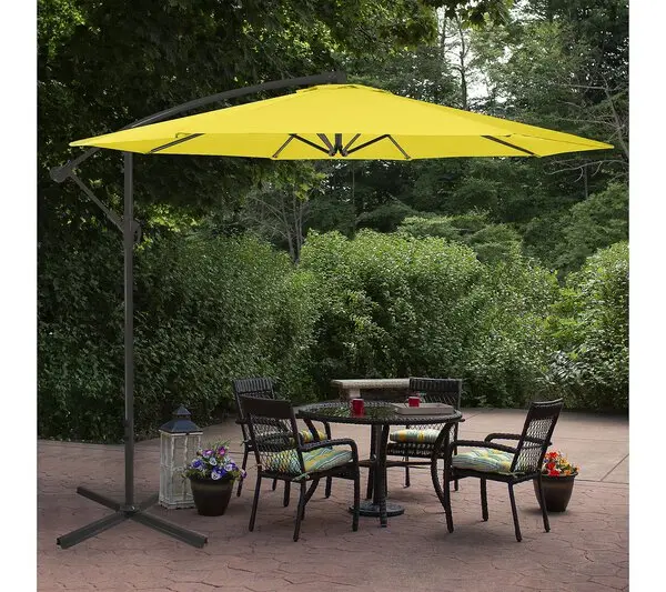 NORTHLIGHT 10ft Offset Patio Umbrella W/ Hand C Rank