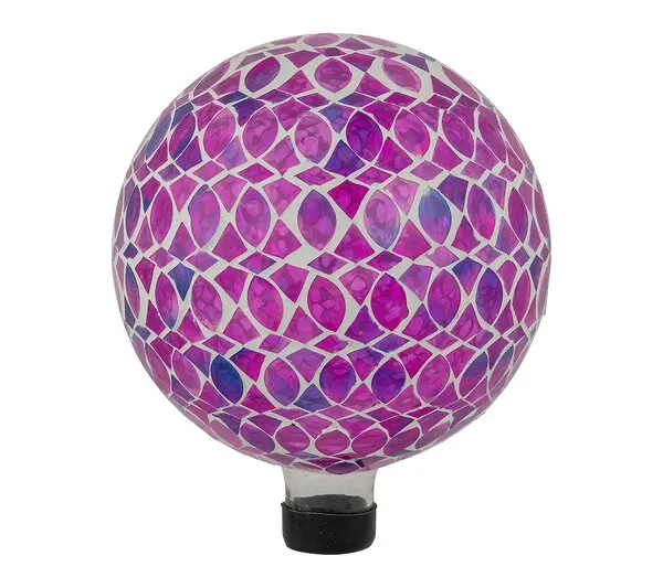 NORTHLIGHT 10' Iridescent Mosaic Gazing Ball Pu Rple Pink White - One-color