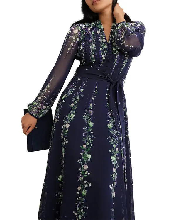 HOBBS LONDON Ros Silk Maxi Dress