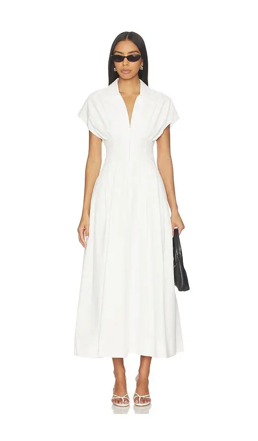 Simkhai Farlow Midi Dress - White