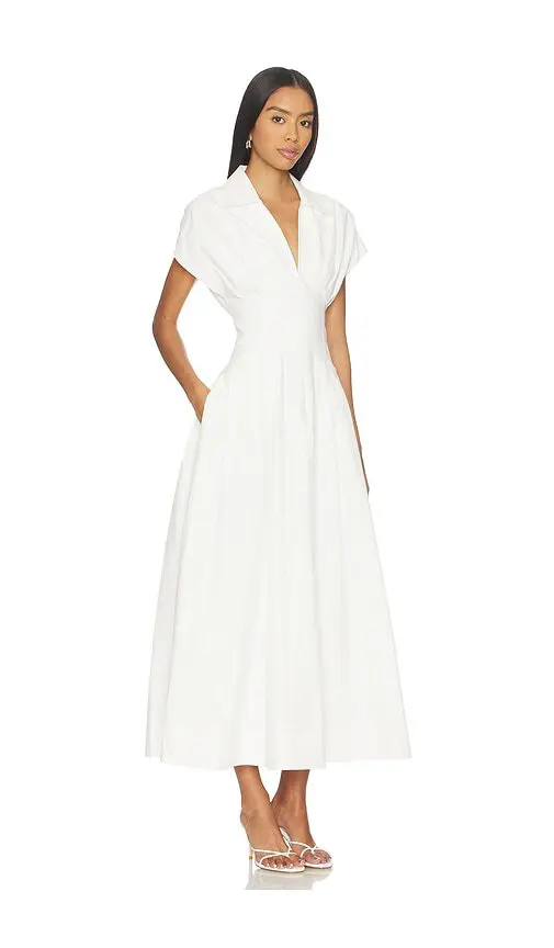 Simkhai Farlow Midi Dress - White