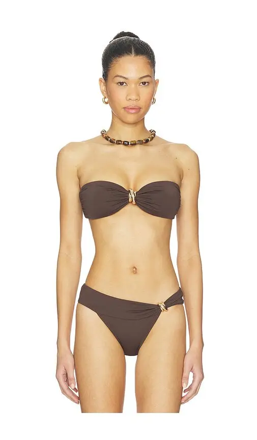 AWAY THAT DAY Formentera Bikini Top - Espresso