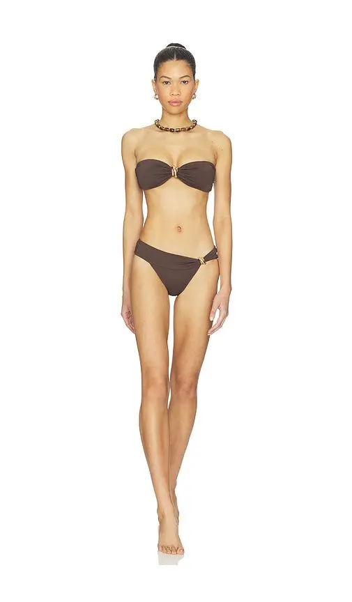 AWAY THAT DAY Formentera Bikini Top - Espresso