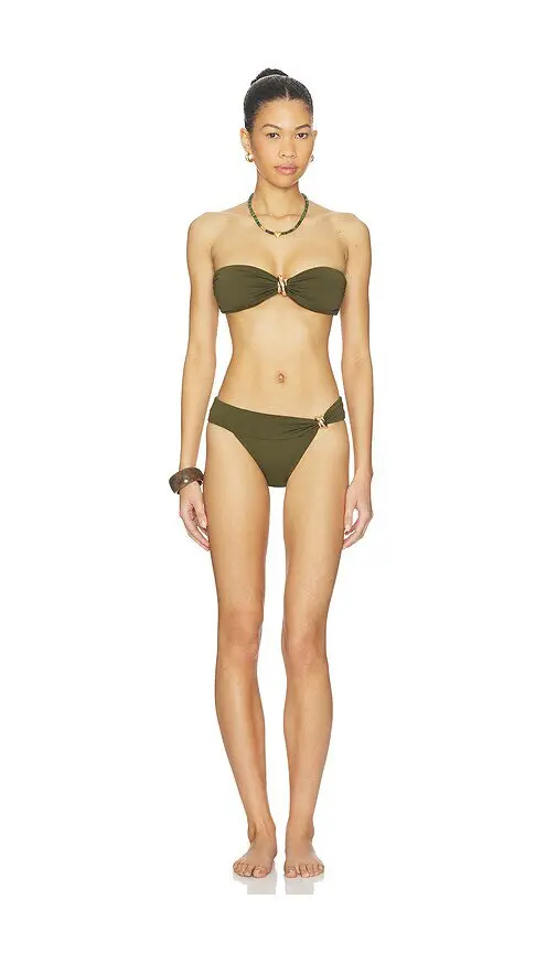 AWAY THAT DAY Formentera Bikini Bottom - Juniper Green