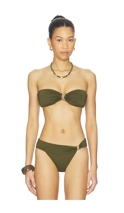 AWAY THAT DAY Formentera Bikini Top - Juniper Green