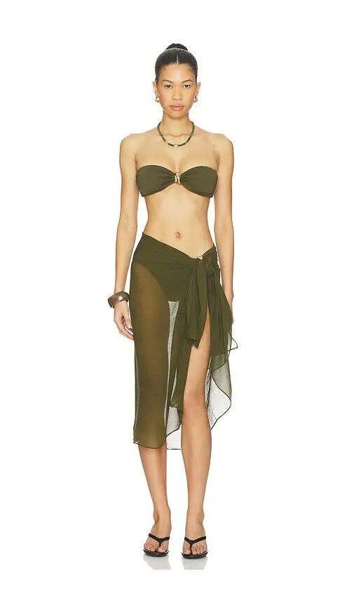 AWAY THAT DAY Formentera Bikini Top - Juniper Green