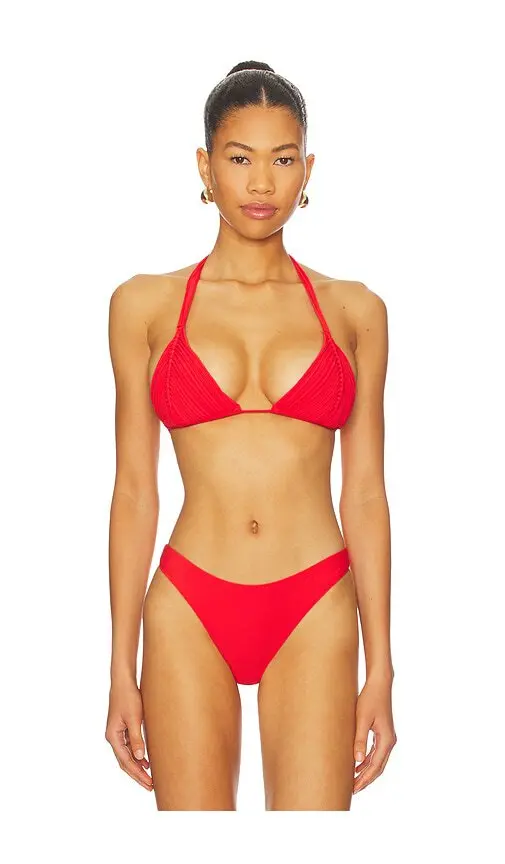 PQ Isla Triangle Bikini Top - Red
