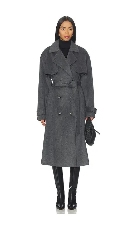 OW Matilda Wool Coat - Charcoal