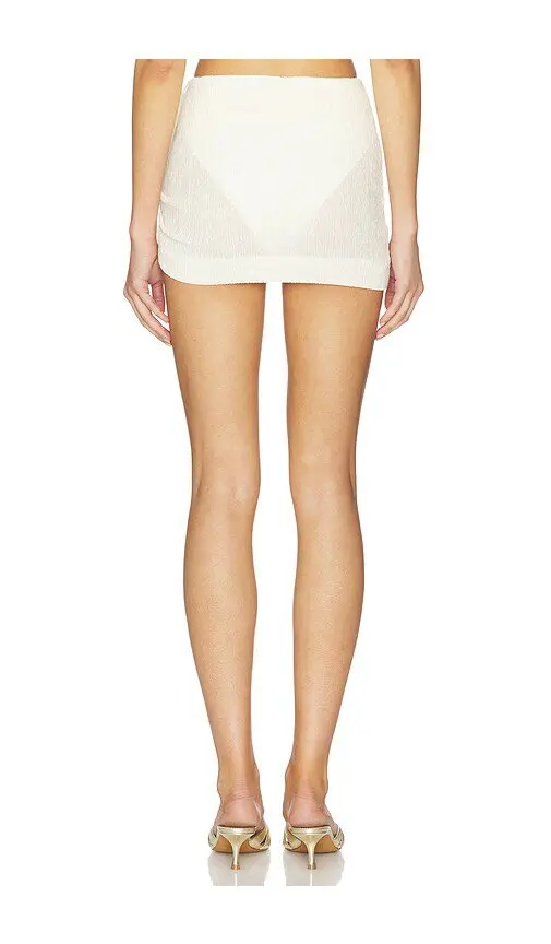 Magda Butrym Mini Skirt With Flower Detailing