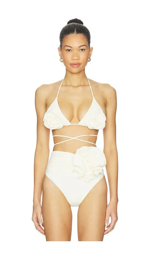 Magda Butrym Bikini Top - Cream