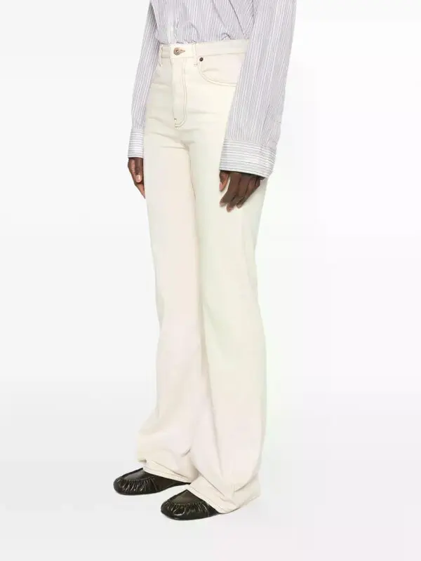 Burberry Equestrian-knight Straight-leg Jeans - Neutrals