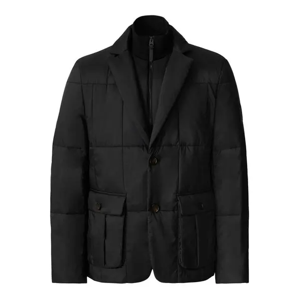 Mackage Keaton 2-in-1 Insulated Technical Blazer With Removable Bib - Black
