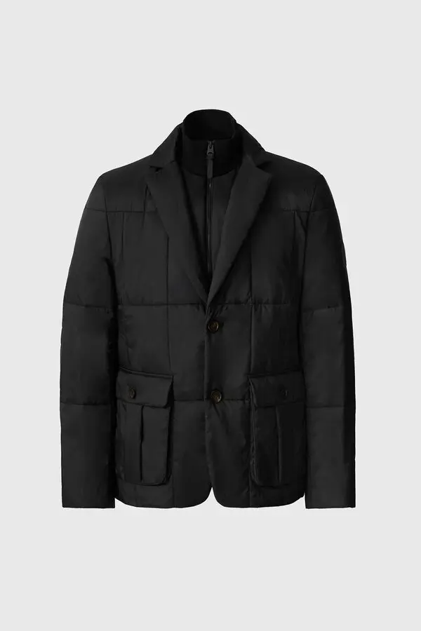 Mackage Keaton 2-in-1 Quilted Blazer - Black