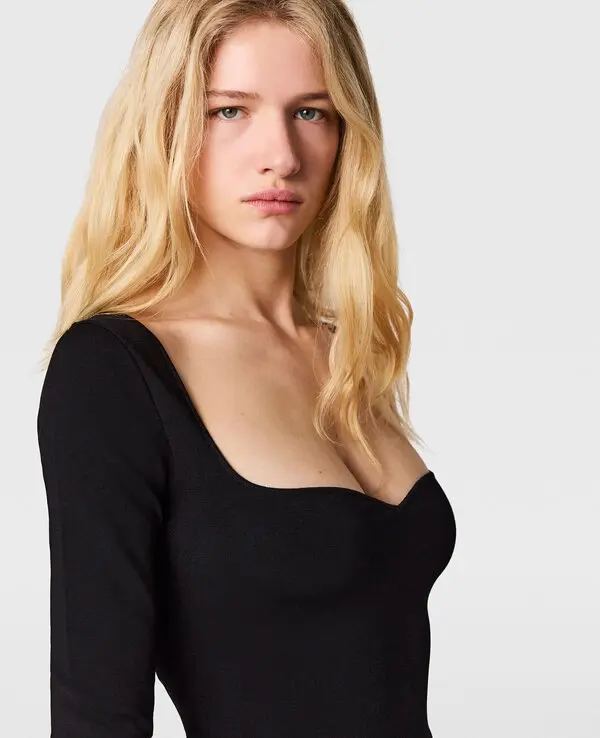 Stella McCartney Compact Knit Long Sleeve Top