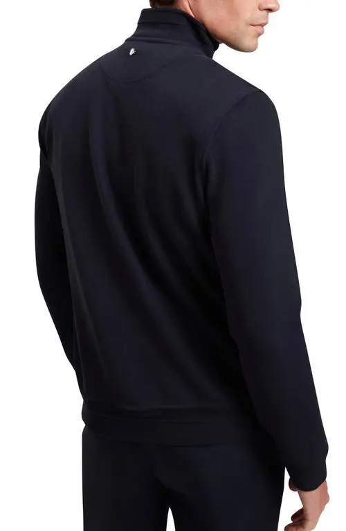 Ted Baker London Durano Quilted-front Piqué Jacket - Navy