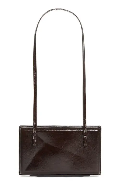 TOTEME Cocktail Patent Leather Shoulder Bag - Bark