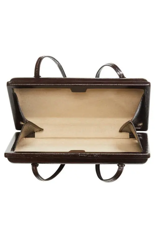 TOTEME Cocktail Patent Leather Shoulder Bag - Bark