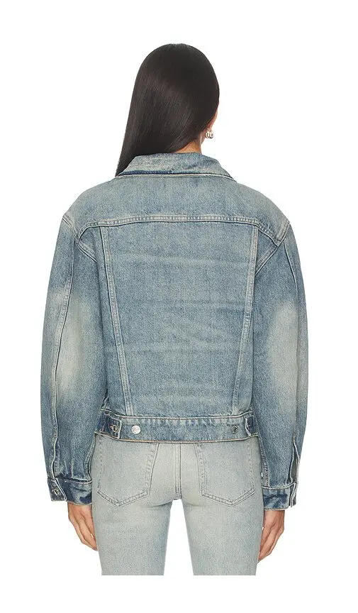EB DENIM Varsity Trucker Denim Jacket