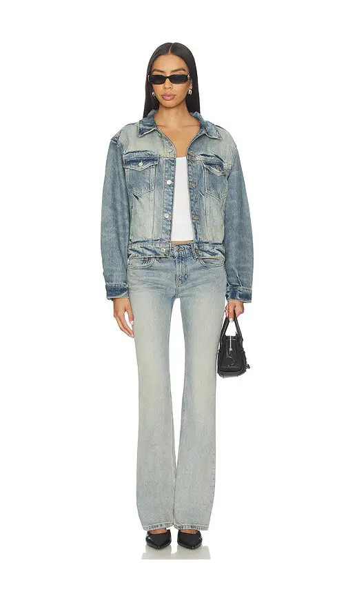 EB DENIM Varsity Trucker Denim Jacket