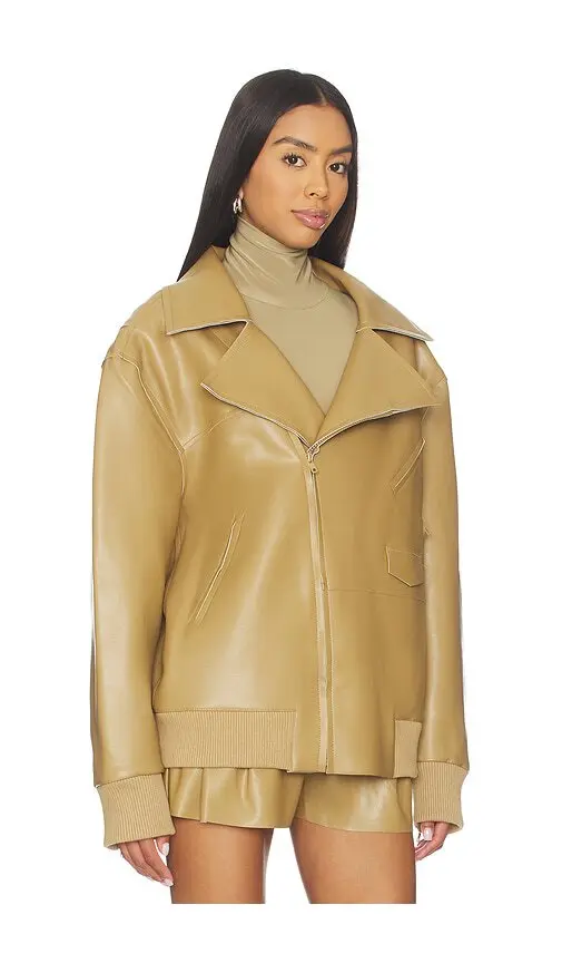 Norma Kamali Oversized Moto Jacket